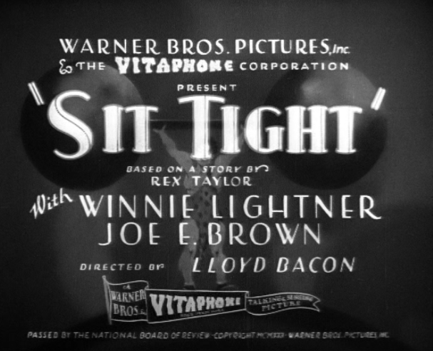 Sit Tight (1931) Review, with Winnie Lightner and Joe E. Brown – Pre ...