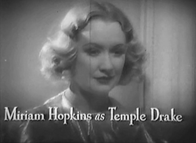 The Story of Temple Drake (1933) Review, with Miriam Hopkins – Pre-Code.Com