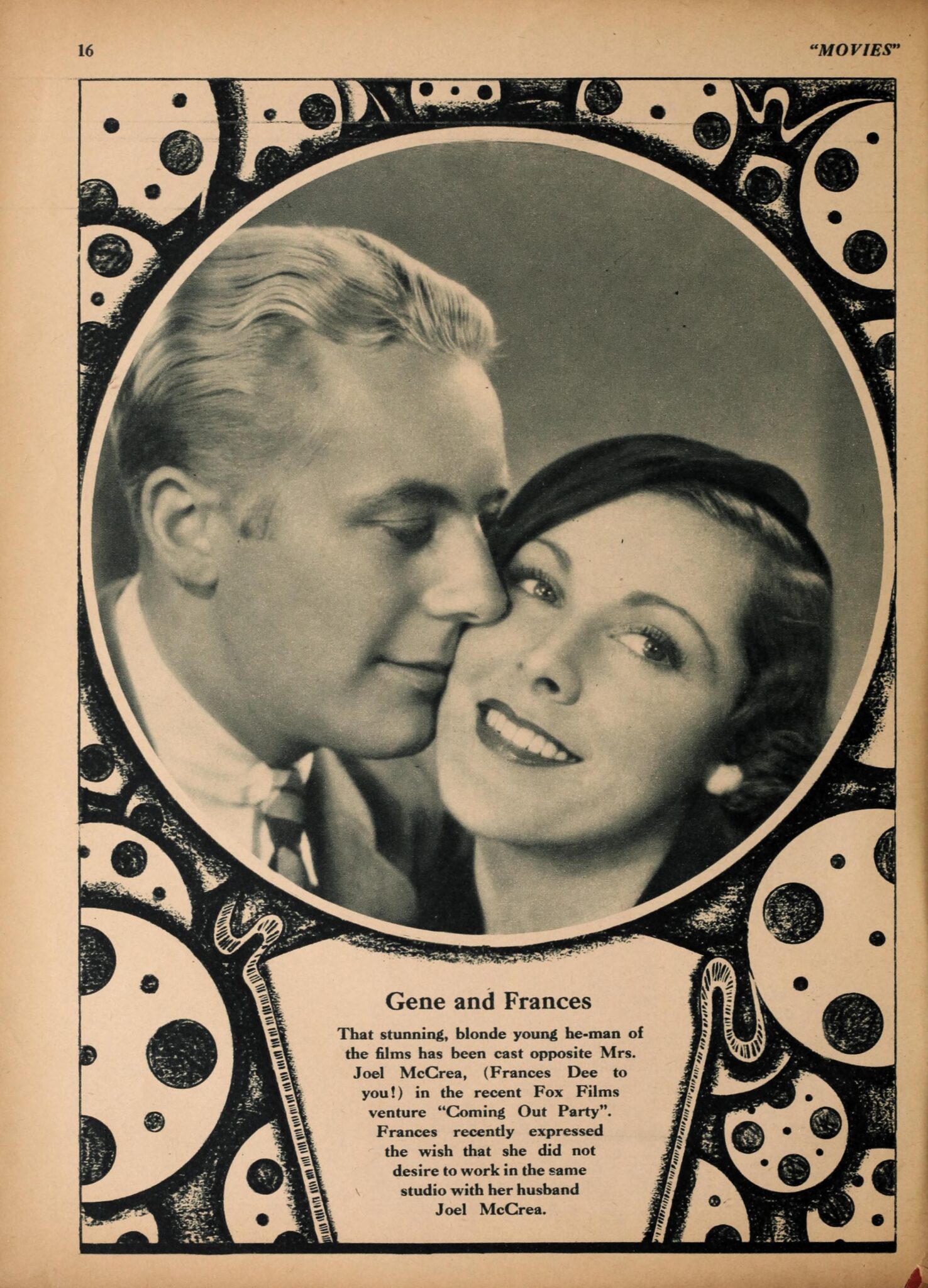 Coming Out Party 1934 Review With Frances Dee And Gene Raymond Pre