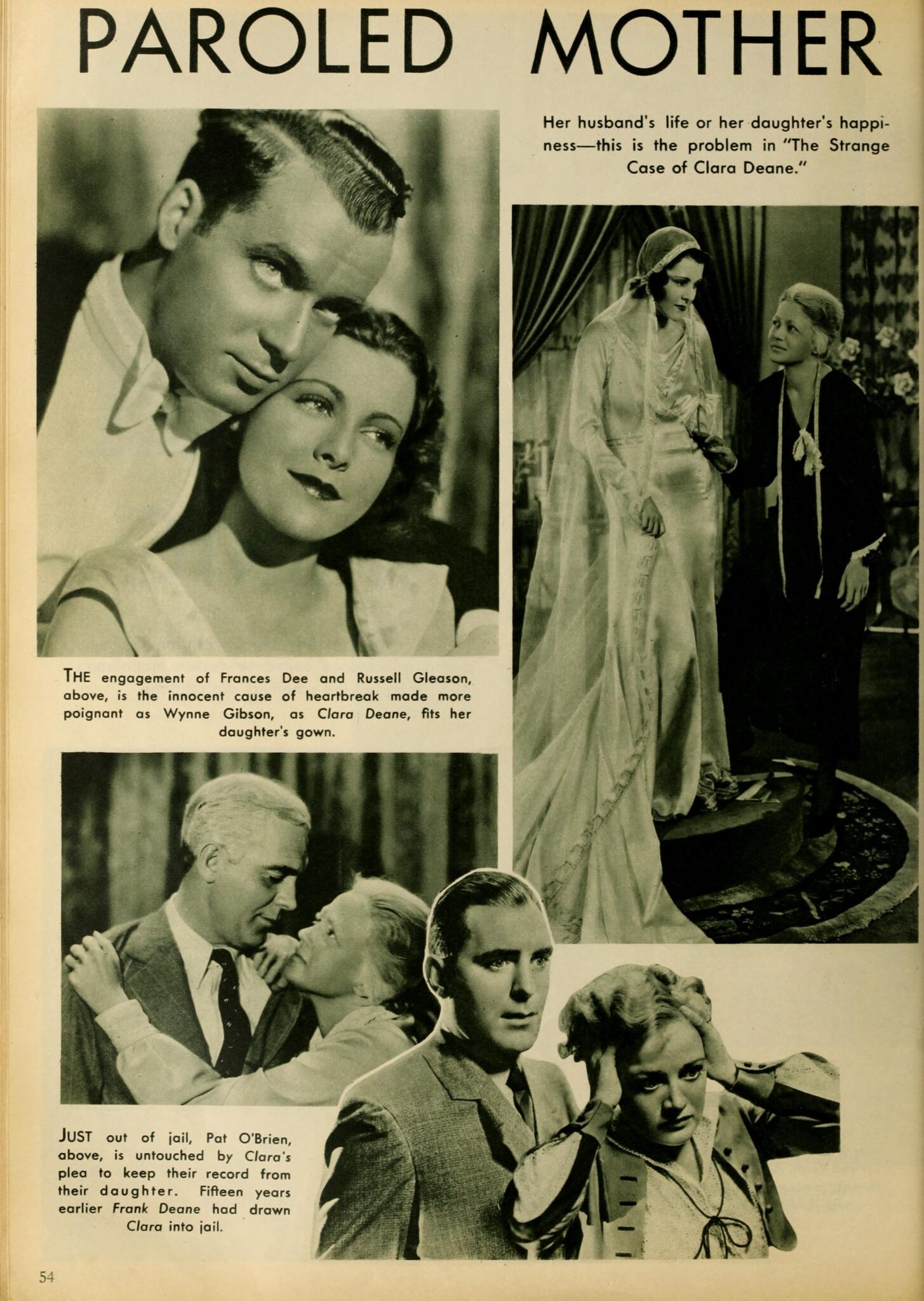 The Strange Case of Clara Deane (1932) Review, with Wynne Gibson and ...